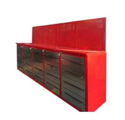 Cina Negozio di garage Strumenti Heavy Duty Metal Husky 72 banco di lavoro con 33 cassetti e pegboard in vendita
