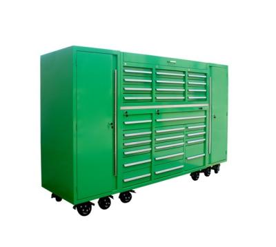 China Koudgewalste staal combinatie gereedschapskist gereedschapskast trolley met op maat gemaakte ondersteuning Te koop
