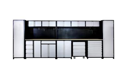China Customized Logo Steel Garage Cabinets Storage Tool Box with KEY Lock and OEM Logo for sale