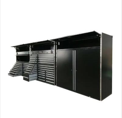 China Caixa de ferramentas Black Widow com sistema de luz e som LED Gabinete de ferramentas de aço laminado a frio à venda