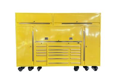 Cina Disegno Steel Tool Garage Cabinet Set con ruote e supporto personalizzato OEM Logo in vendita