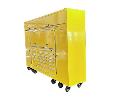 Cina Disegno Steel Tool Garage Cabinet Set con ruote e supporto personalizzato OEM Logo in vendita