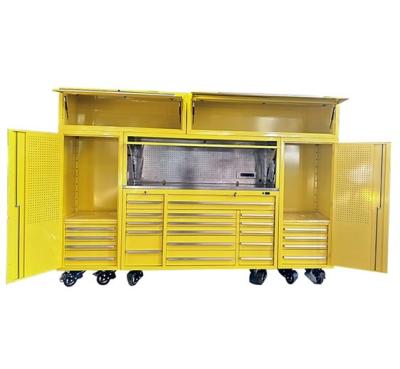 Cina Disegno Steel Tool Garage Cabinet Set con ruote e supporto personalizzato OEM Logo in vendita