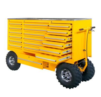 China Grote rollende graven karretjes staal laden opslag toolbox trolley voor kasten efficiëntie Te koop