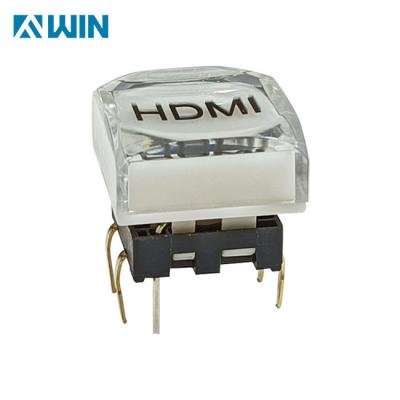 China New Hot Selling 15*15 Square illuminated Tact Switch with Multiple LED for sale