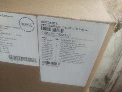 Cina HPE Proliant DL380Gen10 868703-B21 868704-B21 868705-B21 Server con 3 slot PCIe 3.0 in vendita