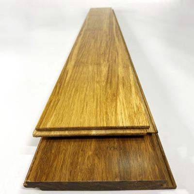 China Engineered Locking Strand Woven Bamboo floorings for sale