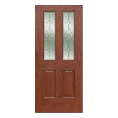 China Professional Anti Theft Fiberglass Entry Door Molded Fiber Doors Building With Low Price for sale