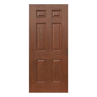 China New Design Decorative Simple Gate Glass Fiber Exterior Door Grp Doors Front With Great Price for sale