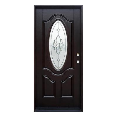 China Hot Selling Oak China Suppliers Waterproof High Quality Fiber Glass Exterior Door House With Great Price for sale