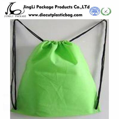 Cina sacchetti della spesa promozionali dell'HDPE della plastica della parte posteriore del cordone biodegradabile della borsa in vendita