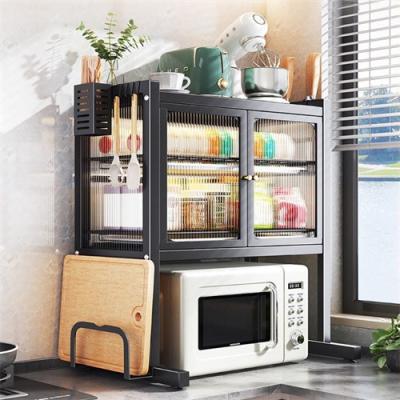 China OEM Multi Functional Storage Microwave Safe Metal Rack  Six Sided Sealed Expand 2㎡ Kitchen Space for sale