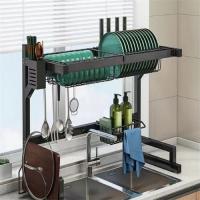 Quality Multi Functional Bowl Dish Sink Drain Rack With Anti Slip Suction Cup Foot Pads for sale