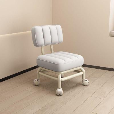 China Home Soft Padded Short Stool With Backrest  Load Bearing Capacity Of 100kg for sale