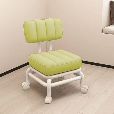 China Customizable Soft Padded Short Stool With Back Support 100kg Weighing Capacity for sale