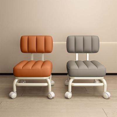 China Soft Padded Short Stool With Backrest Light Luxury And Simple Style for sale
