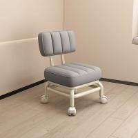 China Sofa Shoe Changing Small Stool With Back Support Customized Services for sale