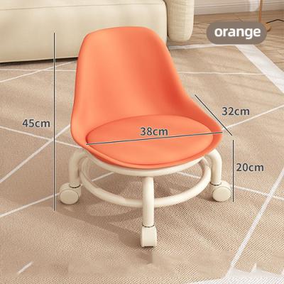 China OEM/ODM Low Stool With Back  For Children'S Rotating Leather Low Rolling Stool for sale