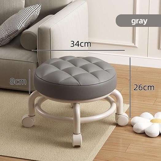 Quality 360° Swivel Caster High Load-Bearing Low Rolling Stool with Waterproof Stain-Resistant Surface for Flexible Movement for sale