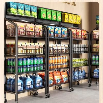 China Multi Level Snack Display Shelf For Popular Snacks At Convenience Stores And Cash Registers for sale
