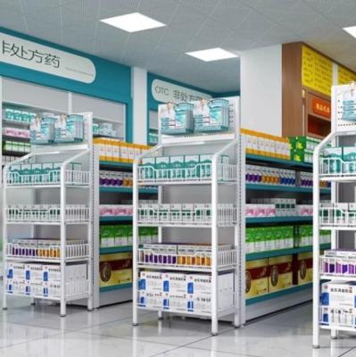 China 4 Floors 50CM Medicine Rack For Pharmacy Increase The Display Capacity By 30% for sale