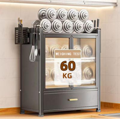 China Rust-proof Kitchen Storage Cabinet with Adjustable Layer Plate and Up to 50 kg per Shelf Capacity for sale