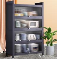 Quality Carbon Steel Kitchen Pantry Storage Cabinet Wiped Clean Easily 28cm Width for sale