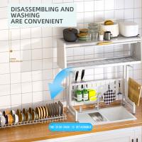 Quality Metal Kitchen Dish Drainer With Flip Cover Dust Proof And Oil Fume Prevention for sale