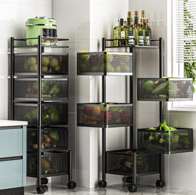 China 360 Degree Rotating Shelf  Rust Proof And Durable Rotating Veg Rack Raised Design for sale