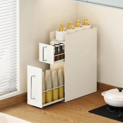 China Stainless Steel Dustproof Countertop Storage Rack with 2 Layers Vertical Storage for Multi-Scene Use for sale