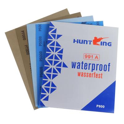 China High Precision Polishing Sanding Wet/dry Abrasive Sandpaper Waterproof Sandpaper for Automobile Metal Woodworking for sale