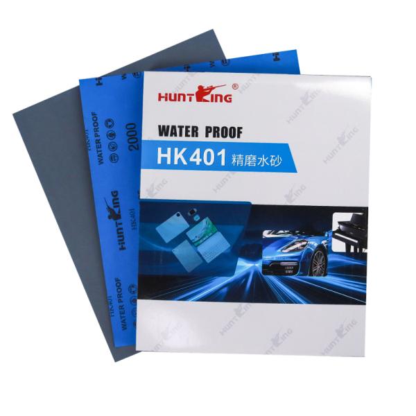 Quality HK 401 Precision Wet & Dry Waterproof Sandpaper Sheets, 1500/2000/2500 Grit, 28x23cm, 100 Pack for Automotive Paint, Metal, Woodworking, Plastic Polishing for sale