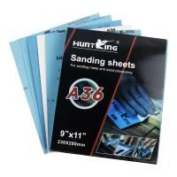 Quality HUNTKING A36 Dry Sandpaper Sheets, Alumina Abrasive, Anti-Clog & Tear Resistant, for sale