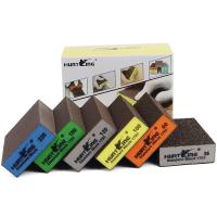 Quality Sponge Sand Blocks, HUNTKING 7-Color Wet & Dry Abrasive for Wood, Metal & for sale
