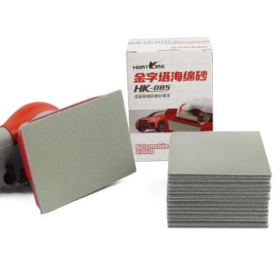 China Conical Textured Sponge Sanding Pads, HUNTKING Hook and Loop Fine Abrasive Pads for Automotive Paint Polishing & Surface Finishing for sale