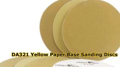HUNTKING DA321 Yellow Paper Base Sanding Discs Anti-Clog Aluminum Oxide Sandpaper
