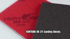 HUNTKING BR-211 TPU Backed Sponge Sanding Blocks | Car Paint & Wood Polishing Abrasive