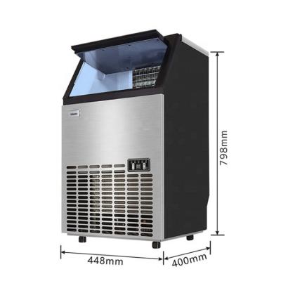China Push Button Control Panel Ice Blocks Making Machine 80kg Countertop Ice Maker Machine for Commercial Purposes for sale