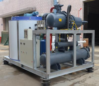 China Ice Thickness 1.5-2.2mm 5ton 5000kg Industrial Ice Block Maker Flake Ice Making Machine for Business Commercial Prices for sale