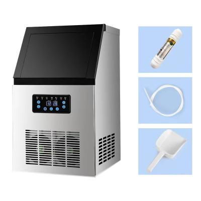 China Ice Cube Machine Small Stainless Steel 60kg Per Day Commercial Ice Maker for Home Hotel Ice Block Performance for sale