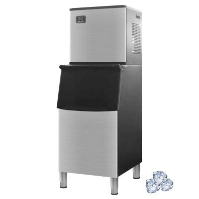 China English Operating Language Commercial Ice Cube Block Making Automatic Ice Machines 350kg 24h Touchpad Control Panel for sale