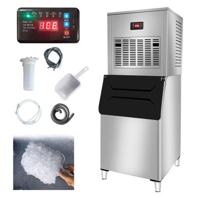 China Push Button Control Panel Commercial Automatic Snow Ice Making Machine for Business 300KG 24h Snowflake Ice Block Maker for sale