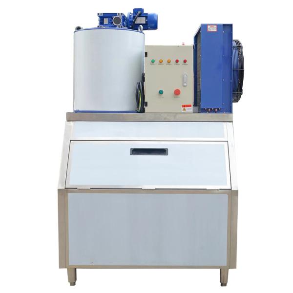 Quality 1 Ton Flake Ice Block Maker Industrial Commercial Ice Making Machine for Business 330 KG Daily Output for sale