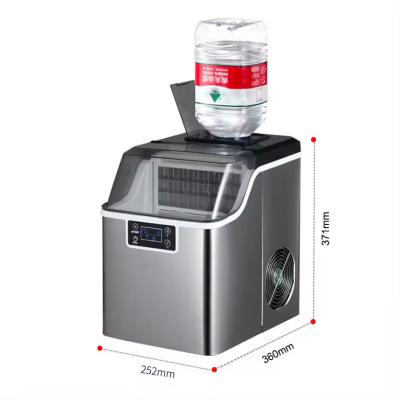 China 220V Mini Portable Ice Cube Block Making Automatic Countertop Ice Machines for Business Commercial Home Refrigerant R290 for sale