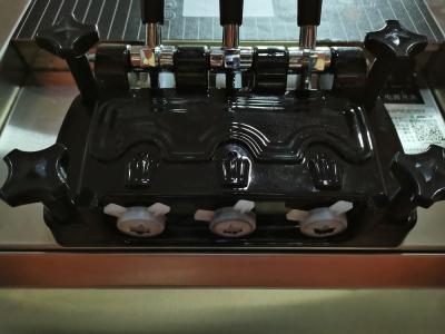 China NYF-8230T Commercial Table Top Soft Serve Ice Cream Machine with Air Pump Three Flavors Refrigerating R22/R410A/R404A for sale