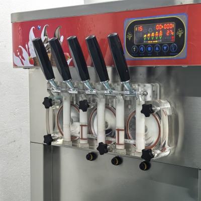 Quality 5 Flavors Automatic Soft Serve Ice Cream Maker for Automatic Function Business for sale