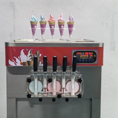 Quality 5 Flavors Automatic Soft Serve Ice Cream Maker for Automatic Function Business for sale