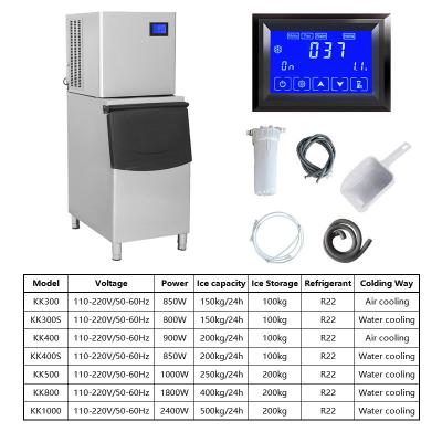 Quality 585x830x1560mm Stainless Steel Ice Block Making Machine 200kgs Commercial Ice for sale