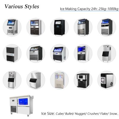 China Private Mold Stainless Steel Automatic Countertop Ice Maker Machine for Business Home 400x432x803mm Capacity for sale