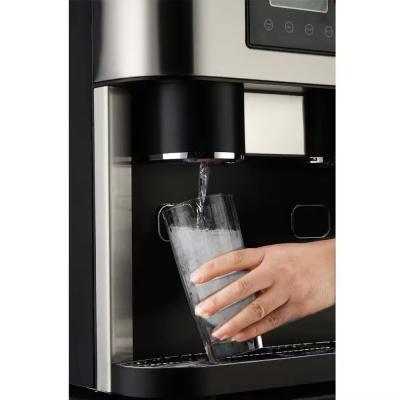 China Noise Level 40 Ice Block Pellet Making Machine Automatic Home Office 18kg Small Countertop Portable Nugget Ice Maker for Commercial Ice Crusher for sale
